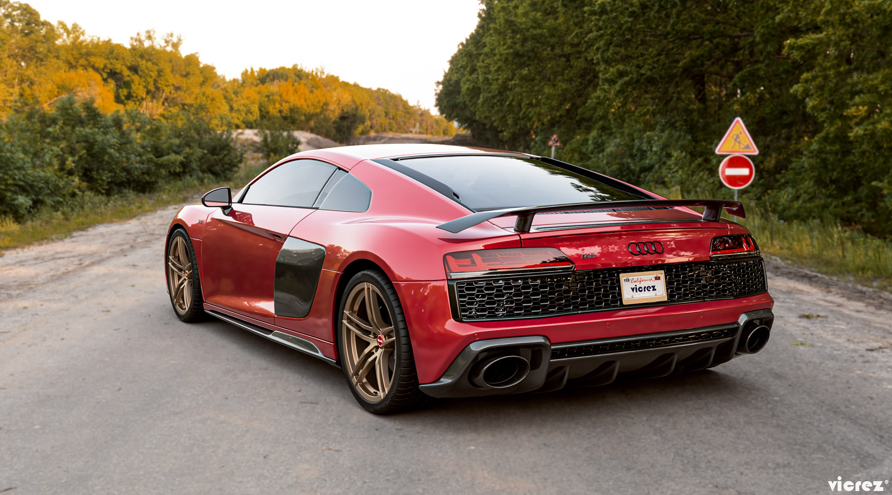 Tango Red 2020 Audi R8 Coupe Performance with Vicrez VAF 1-Piece Custom ...